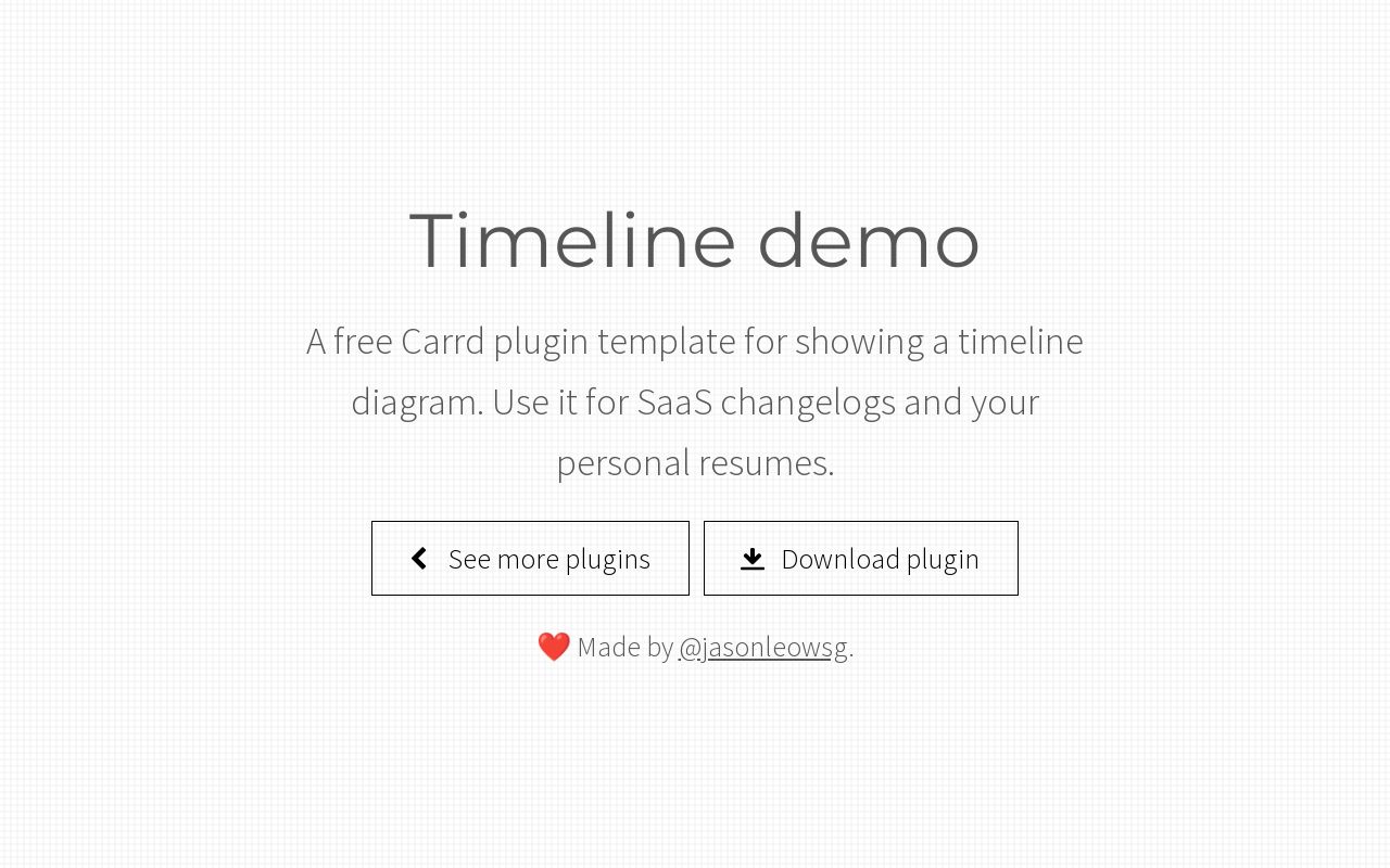 Timeline Carrd plugin template